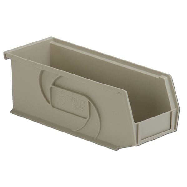 Lewisbins Hang and Stack Bin,Stone,PP,4 in PB104-4 Stone - Walmart.com