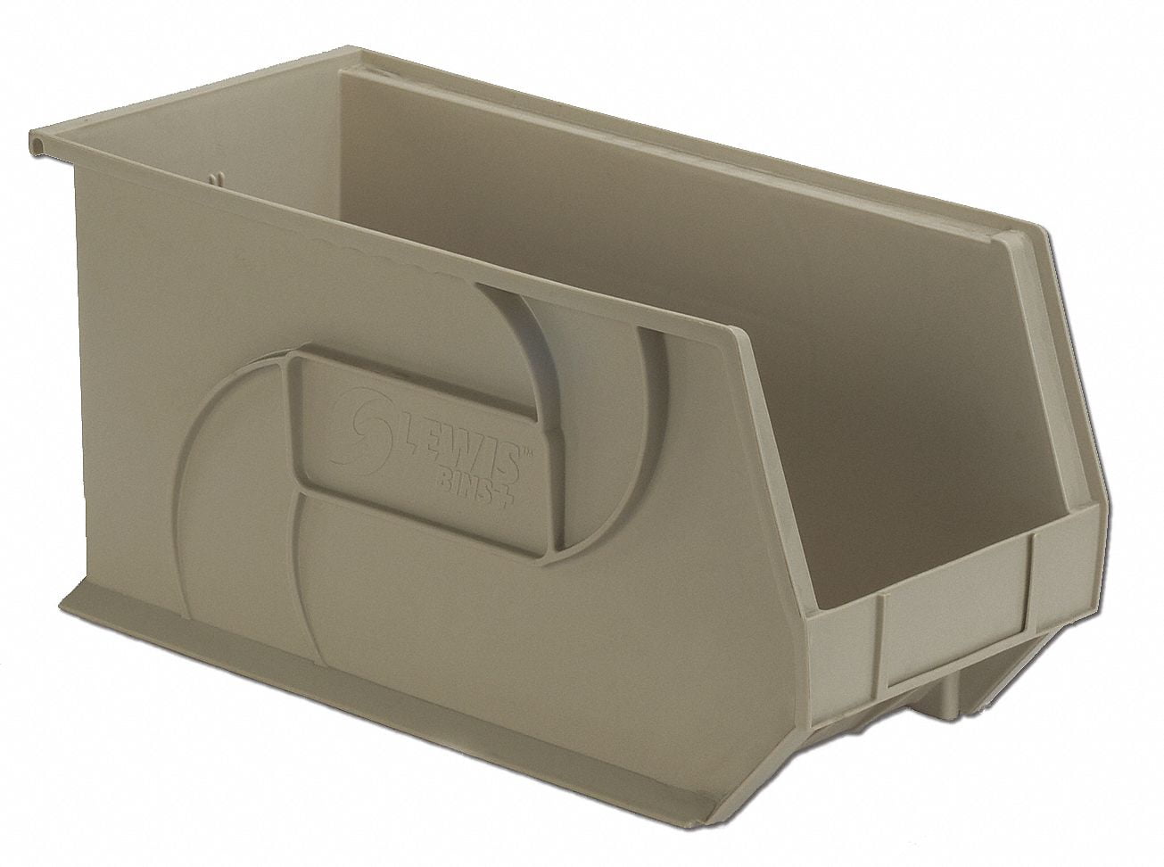 Lewisbins Hang and Stack Bin,Stone,PP,9 in PB1808-9 Stone - Walmart.com