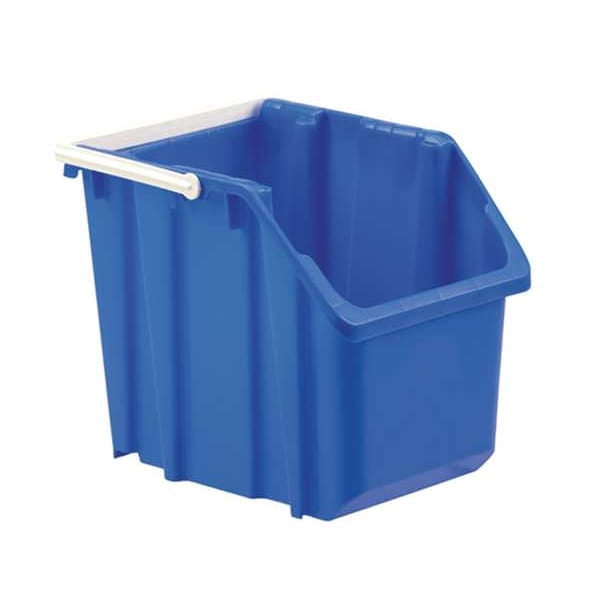 Lewisbins Stack and Nest Bin,Blue,Solid,Plastic NPL215 Blue - Walmart.com
