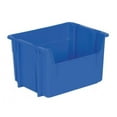 Lewisbins Stack and Nest Bin,Blue,Solid,Plastic NPL252 Blue - Walmart.com
