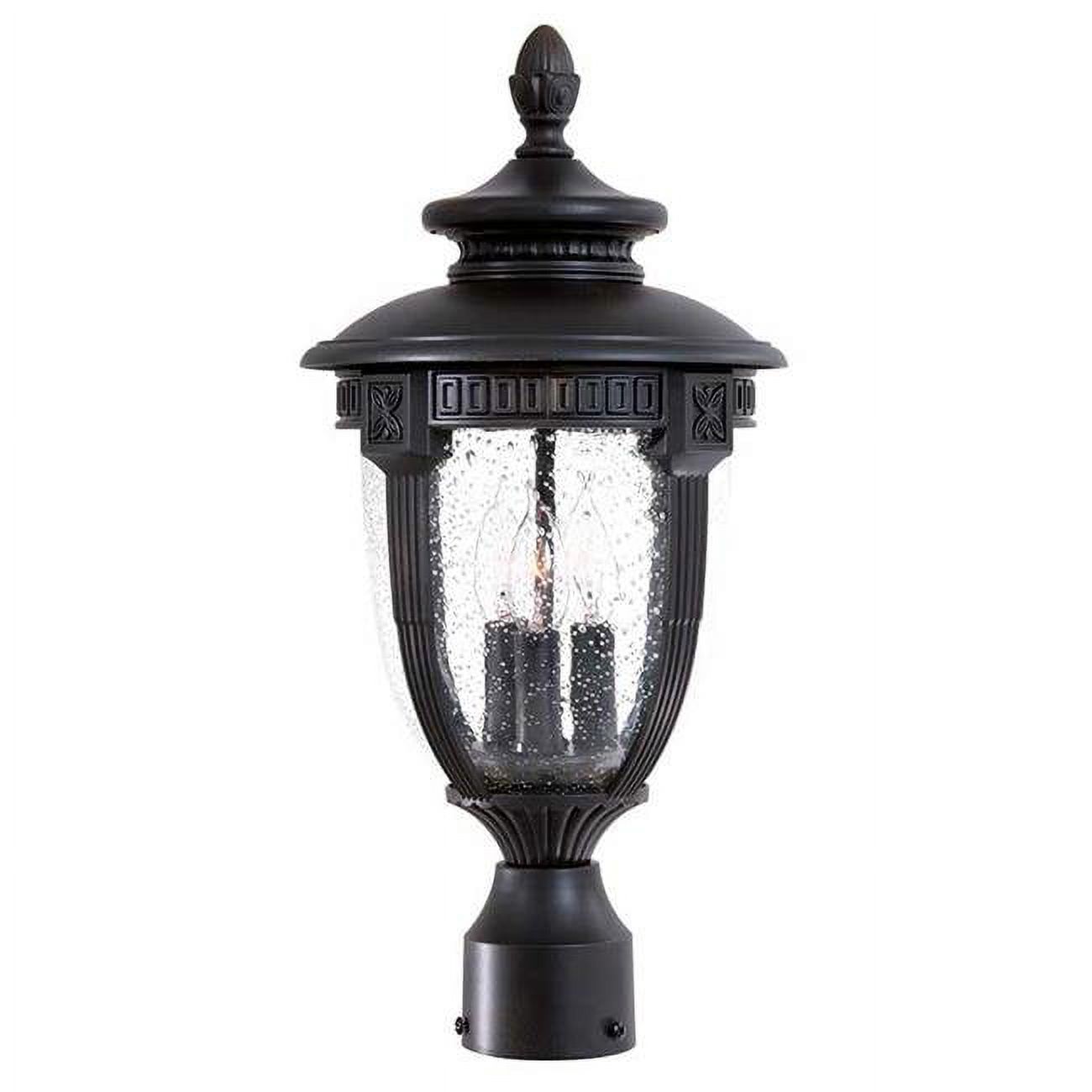 Hardwire Decorative Outdoor Electric Post Light In Black Color ...