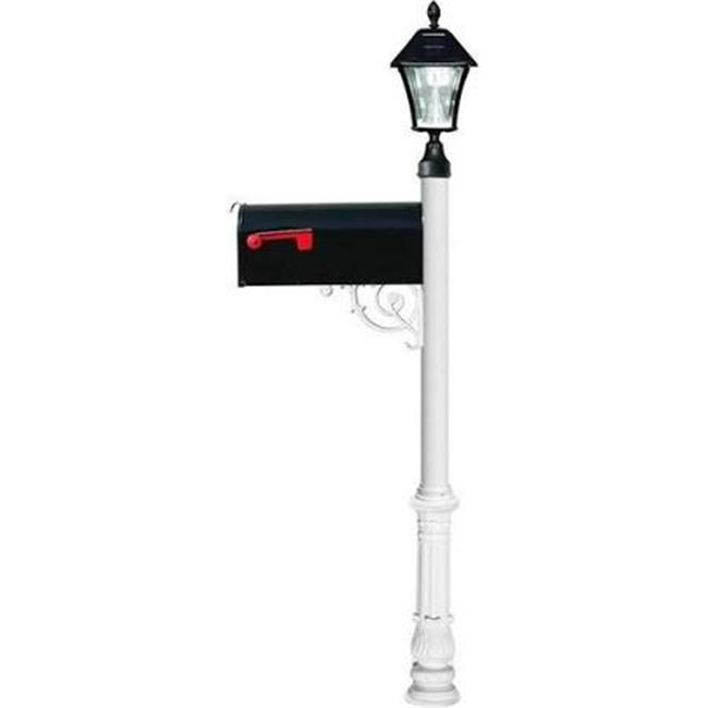 Lewiston E1 Economy Mailbox System with Ornate Base & Bayview Solar ...