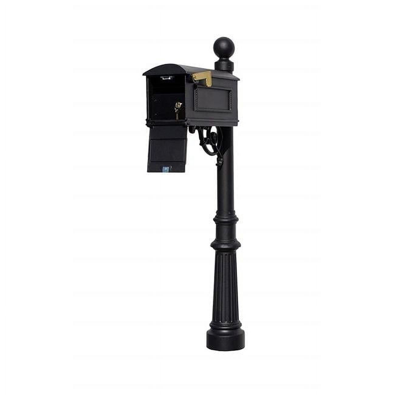 Lewiston Equine Mailbox Post System with Locking Insert Fluted Base ...