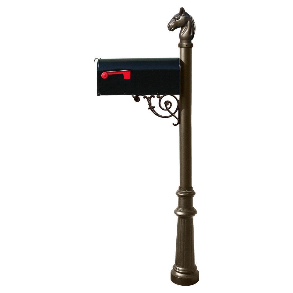 Lewiston LPST-801-E1-BZ E1 Economy Mailbox System with Fluted Base ...