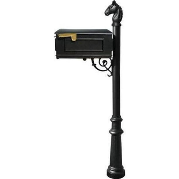 Lewiston LM-801-LPST-BL Mailbox System with Post Fluted Base ...