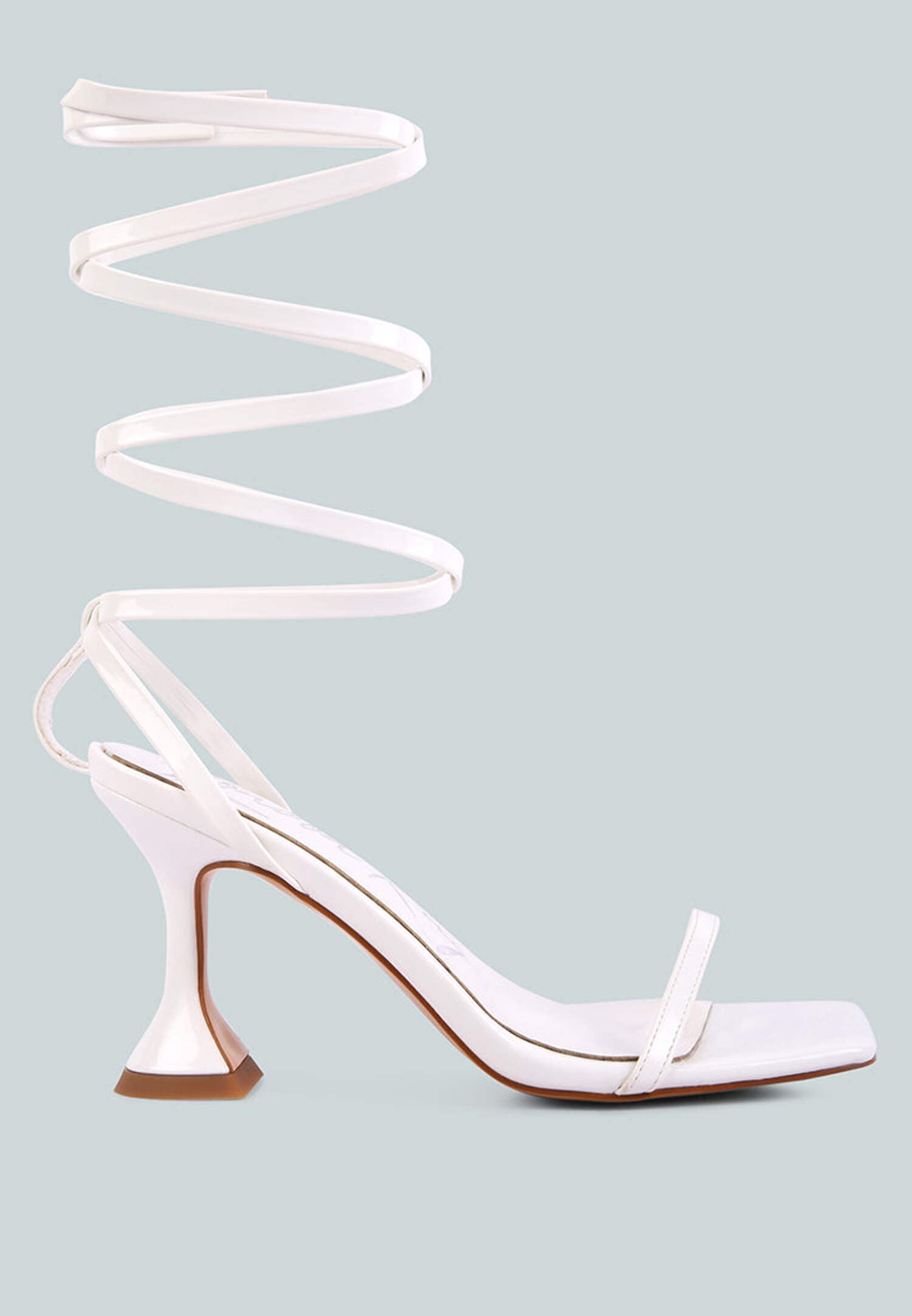 Lewk Strappy Tie Up Spool Heel Sandals - Walmart.com