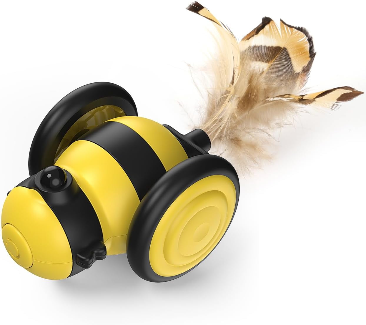 Lewondr Interactive Cat Toy for Indoor Cats, Bee Automatic Cat Toy with ...