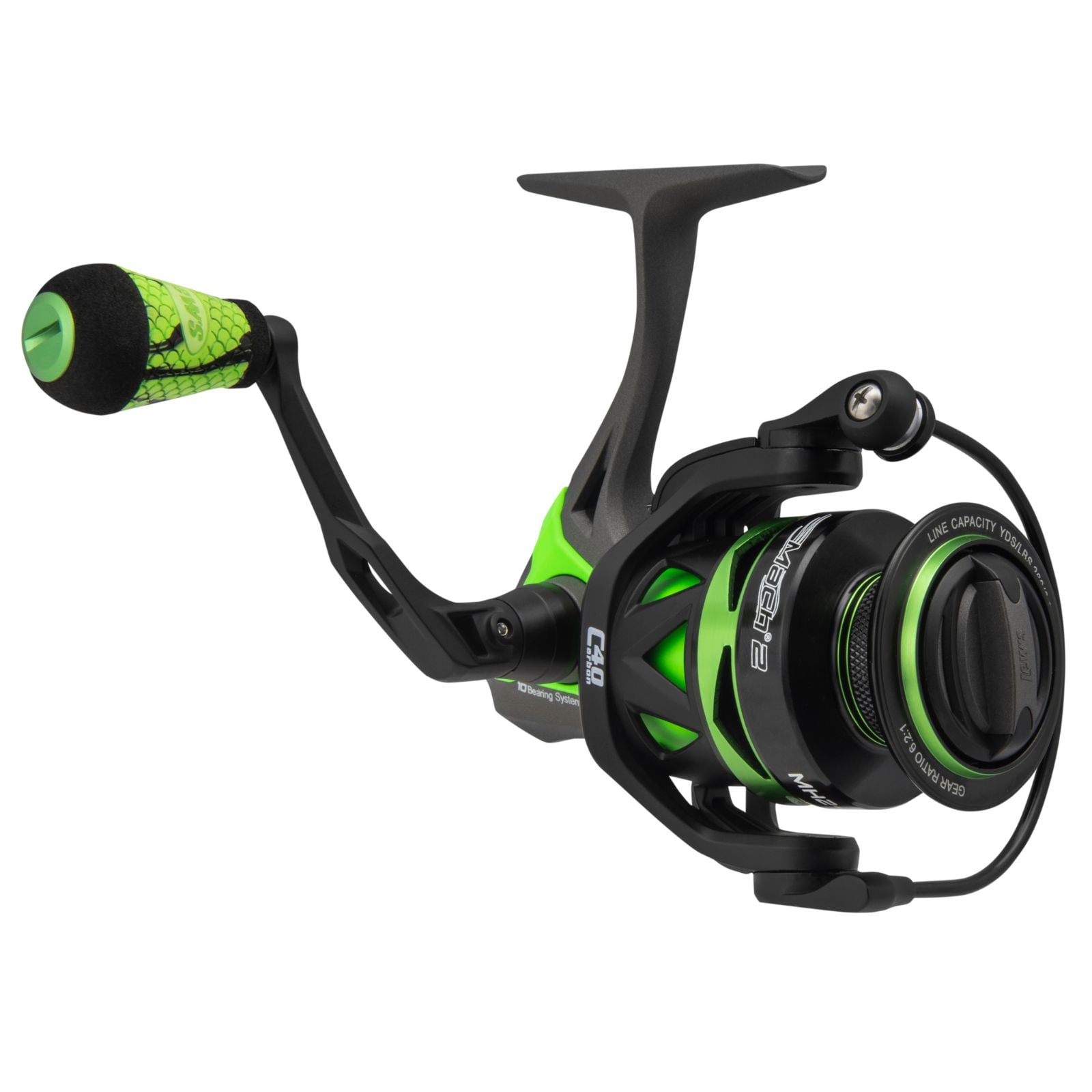 Lews 1128817 6.2-2 Ratio Mach 2 Speed Spin Reel - Walmart.com