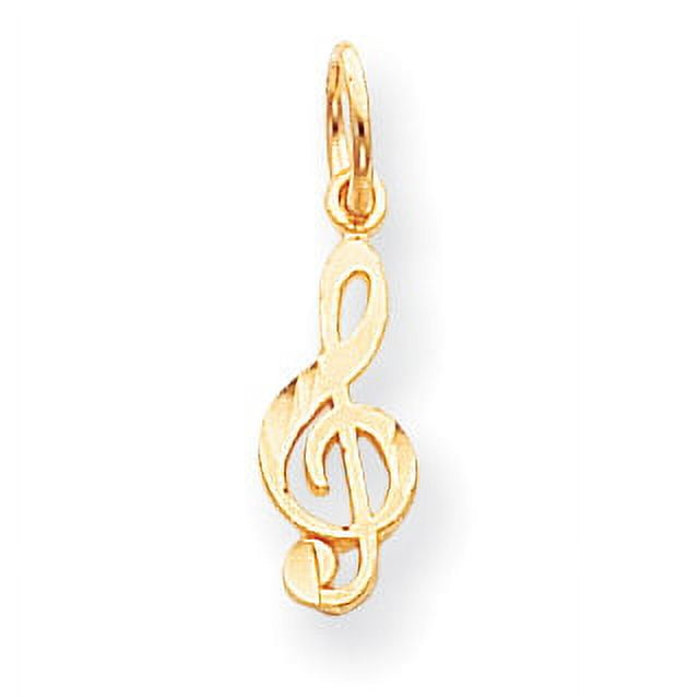 Lex & Lu 10k Yellow Gold Small Treble Clef Charm - Walmart.com