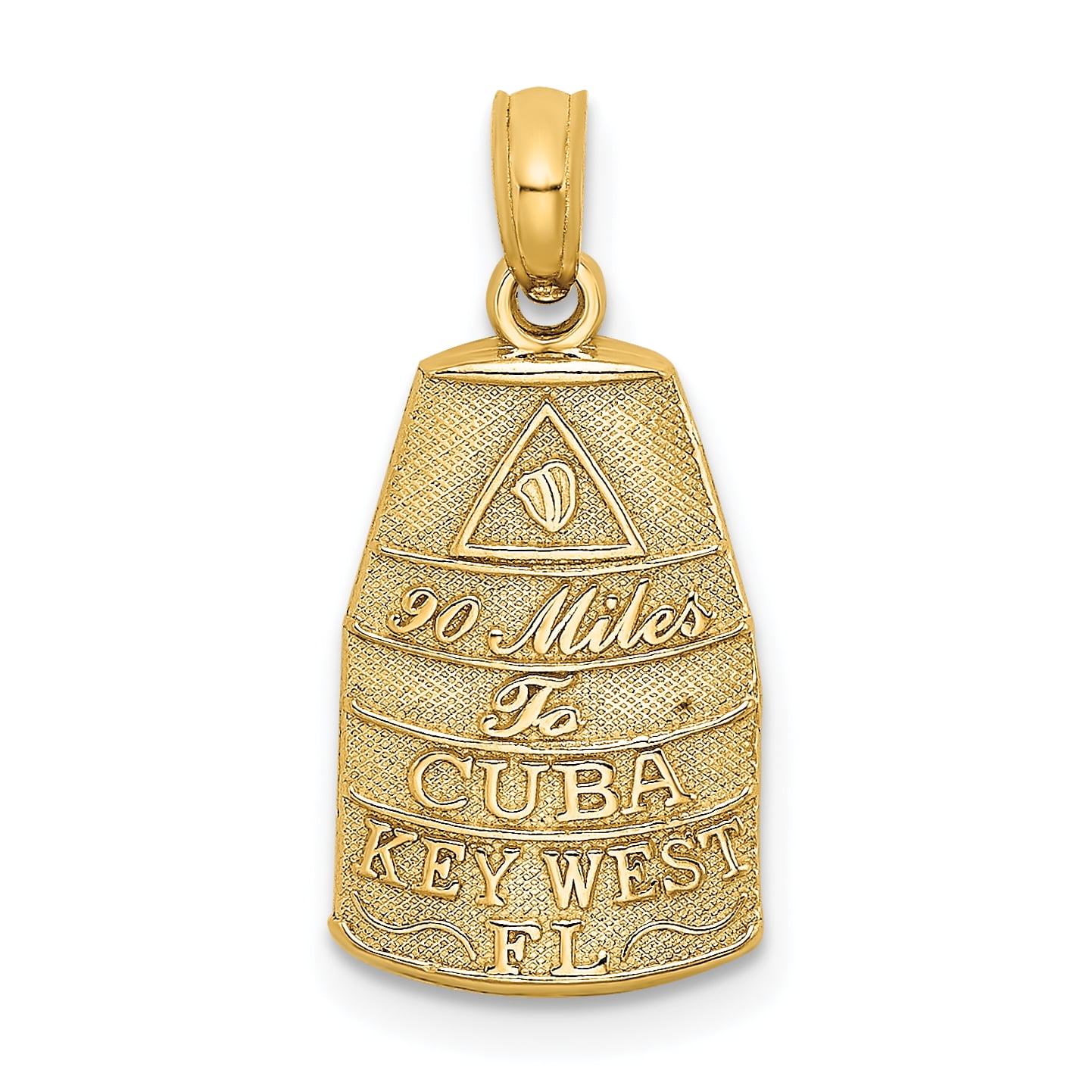 Lex & Lu 14k Yellow Gold Small Southern Most Point USA / Key West FL ...
