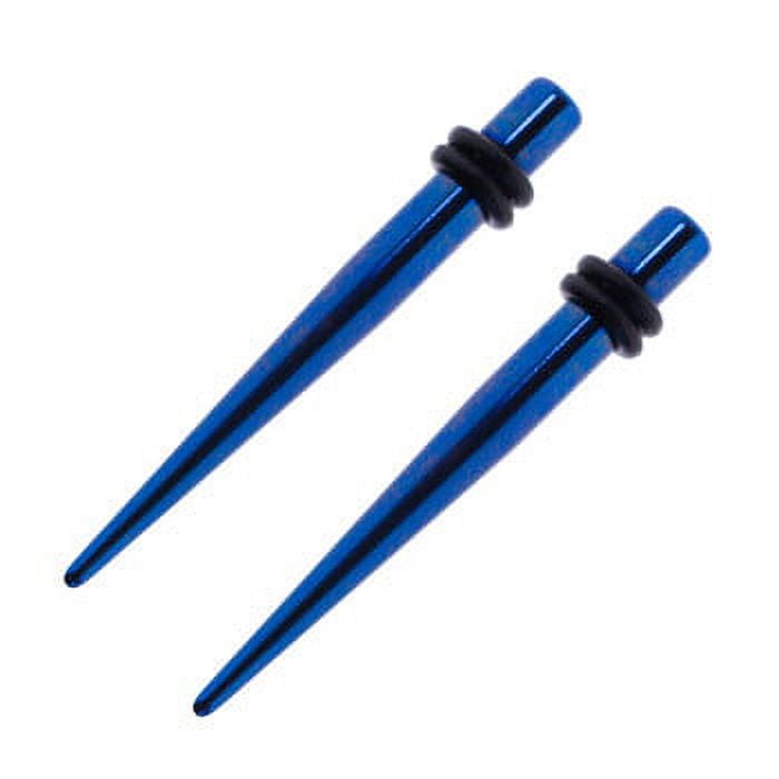 Lex & Lu Pair of Plated Steel Taper Expander Strecher Plug Gauges w/O ...