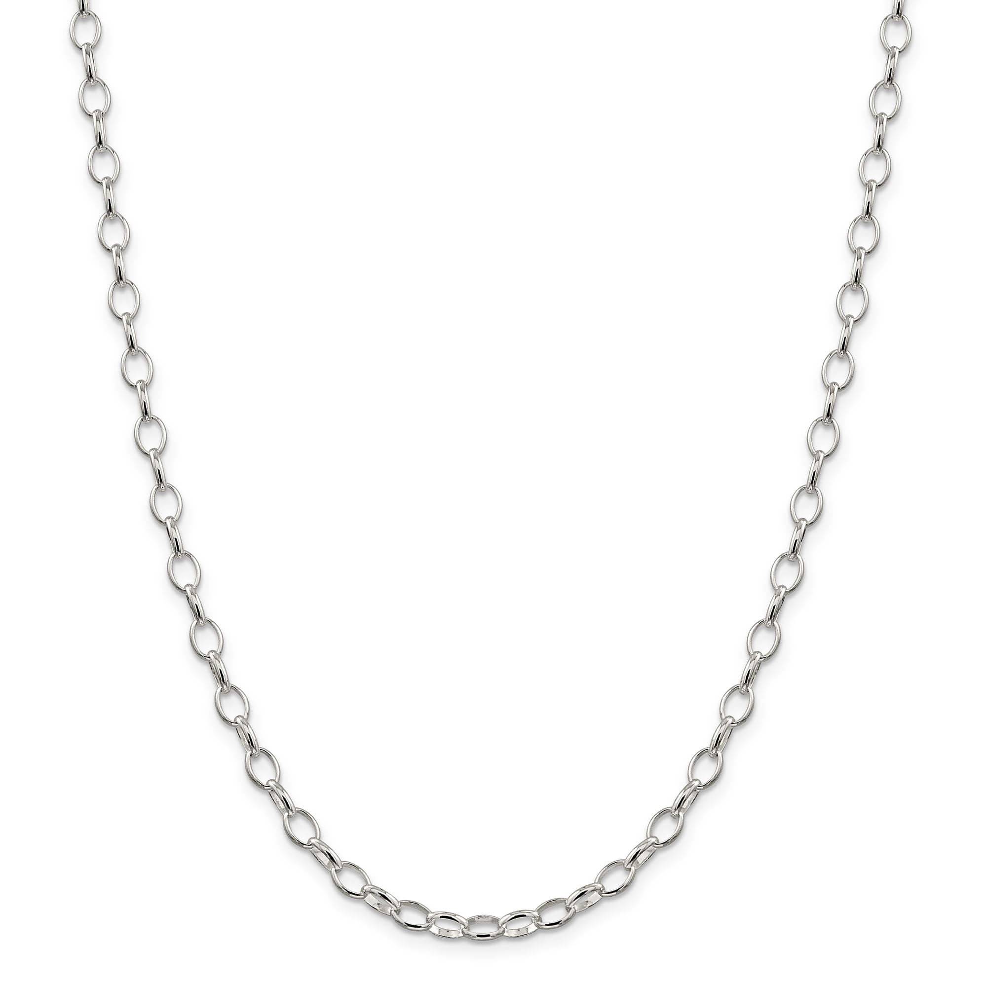 Lex & Lu Sterling Silver 5mm Rolo Chain Necklace or Bracelet LAL43297 ...