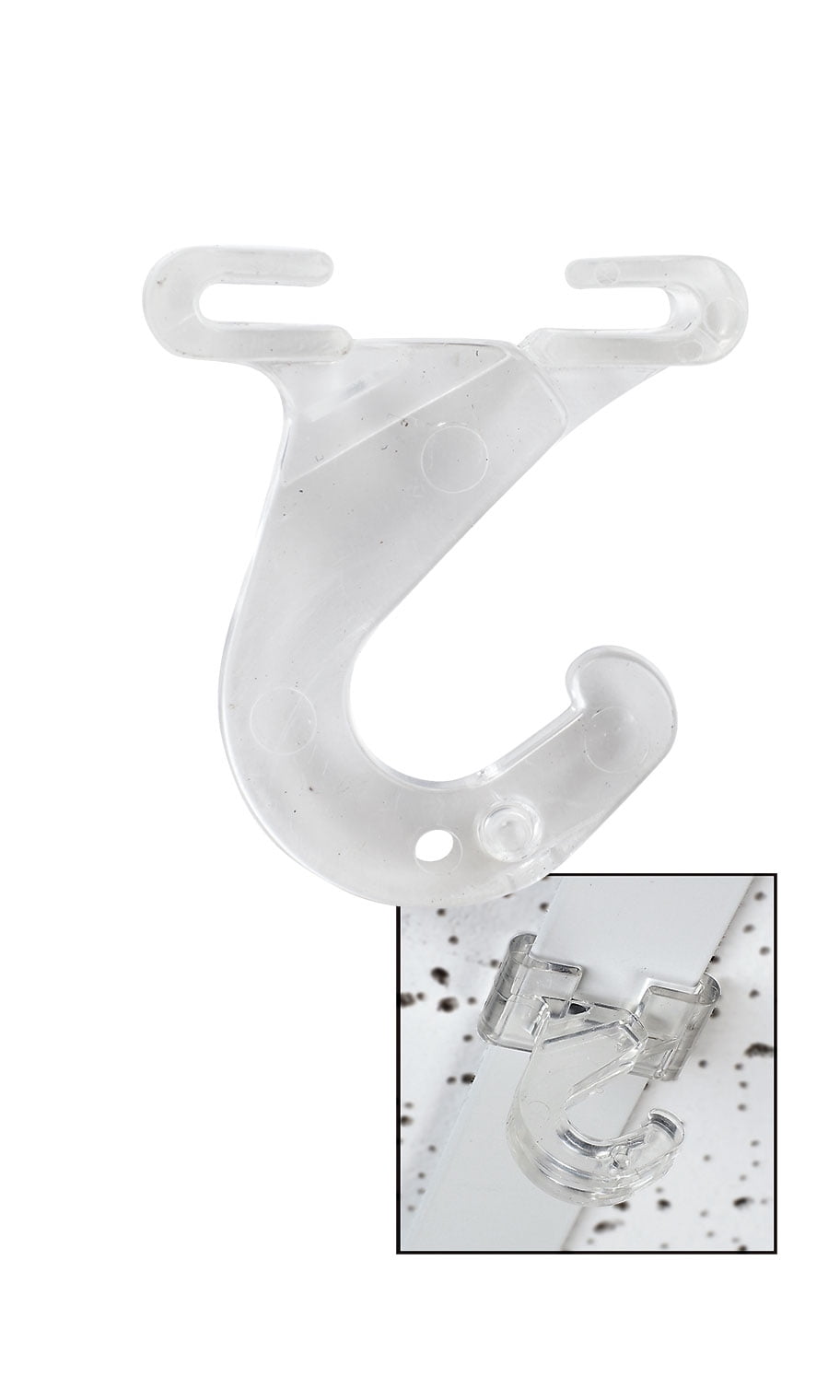 Lexan® Unbreakable Plastic Hinged Ceiling Clips- pack of 6 - Walmart.com