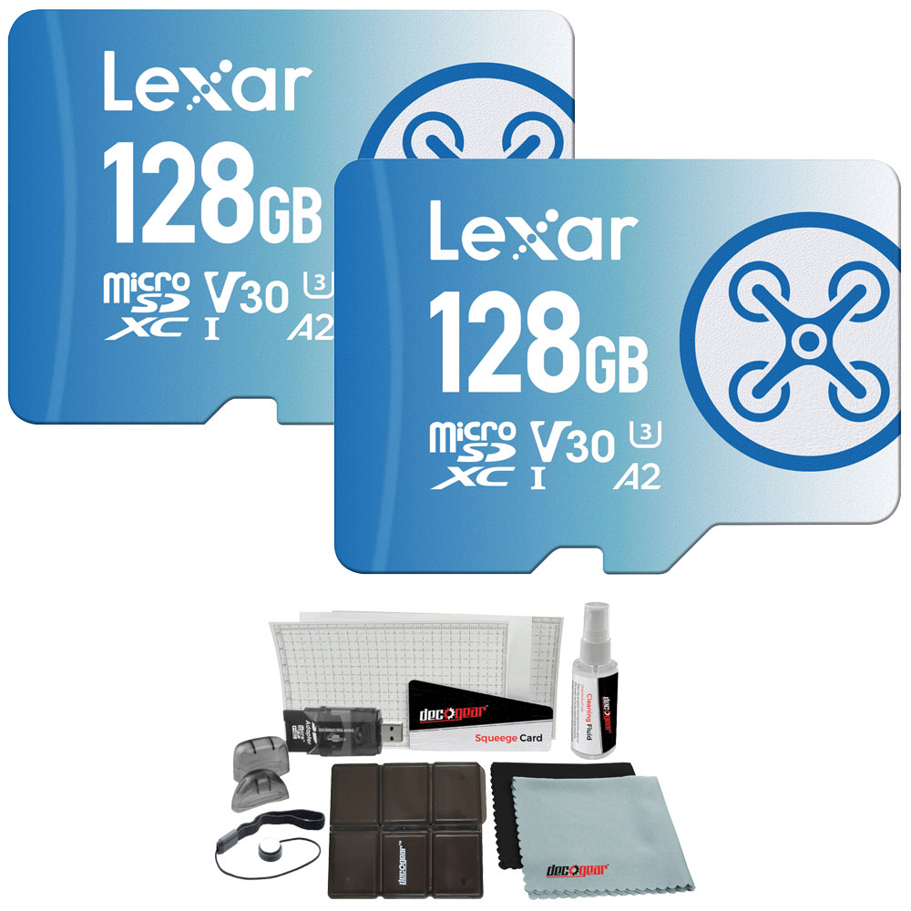 Lexar 128 GB FLY microSDXC UHS-I Memory Card (LMSFLYX128G-BNNNG) - (2 ...