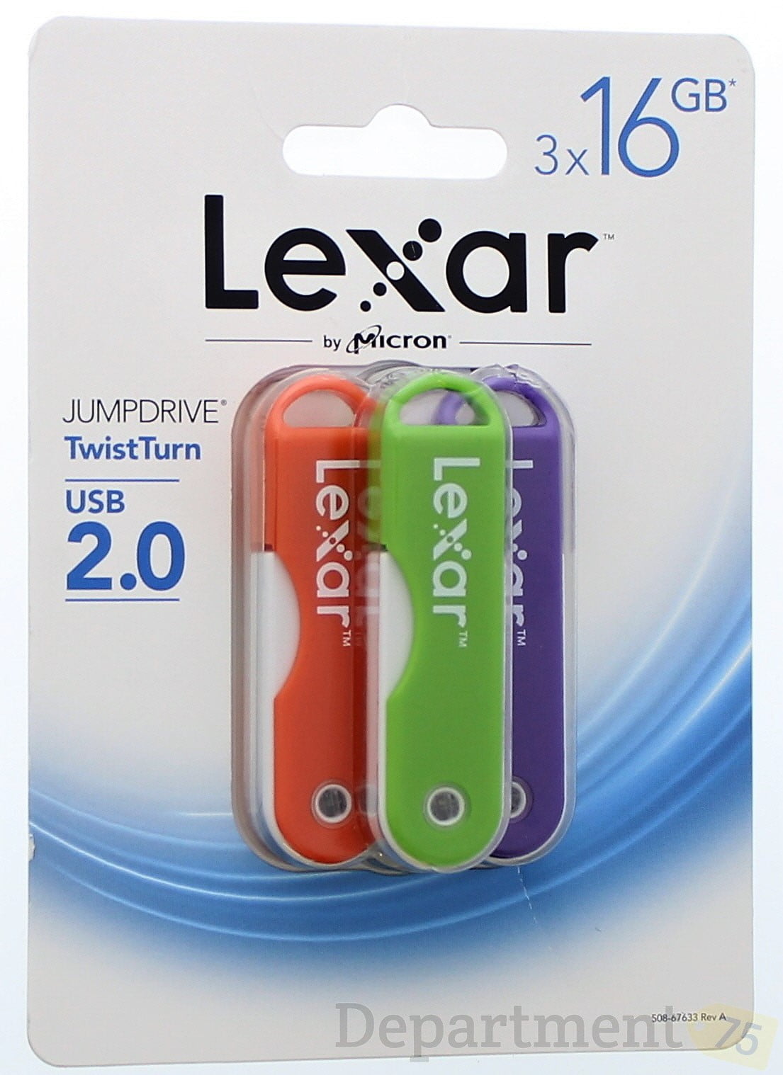 Lexar 16gb 3-pack Twist Turn - Walmart.com