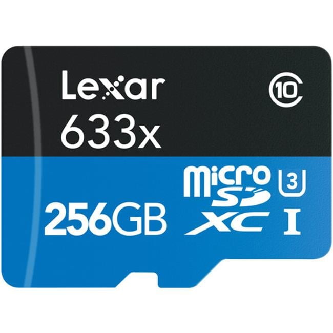 Lexar 256GB High-Performance 633x UHS-I microSDXC Memory Card with SD ...