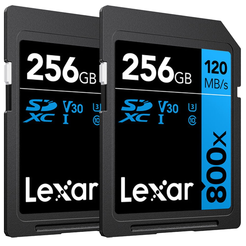Lexar 256GB High-Performance 800x UHS-I SDHC Memory Card BLUE Series ...