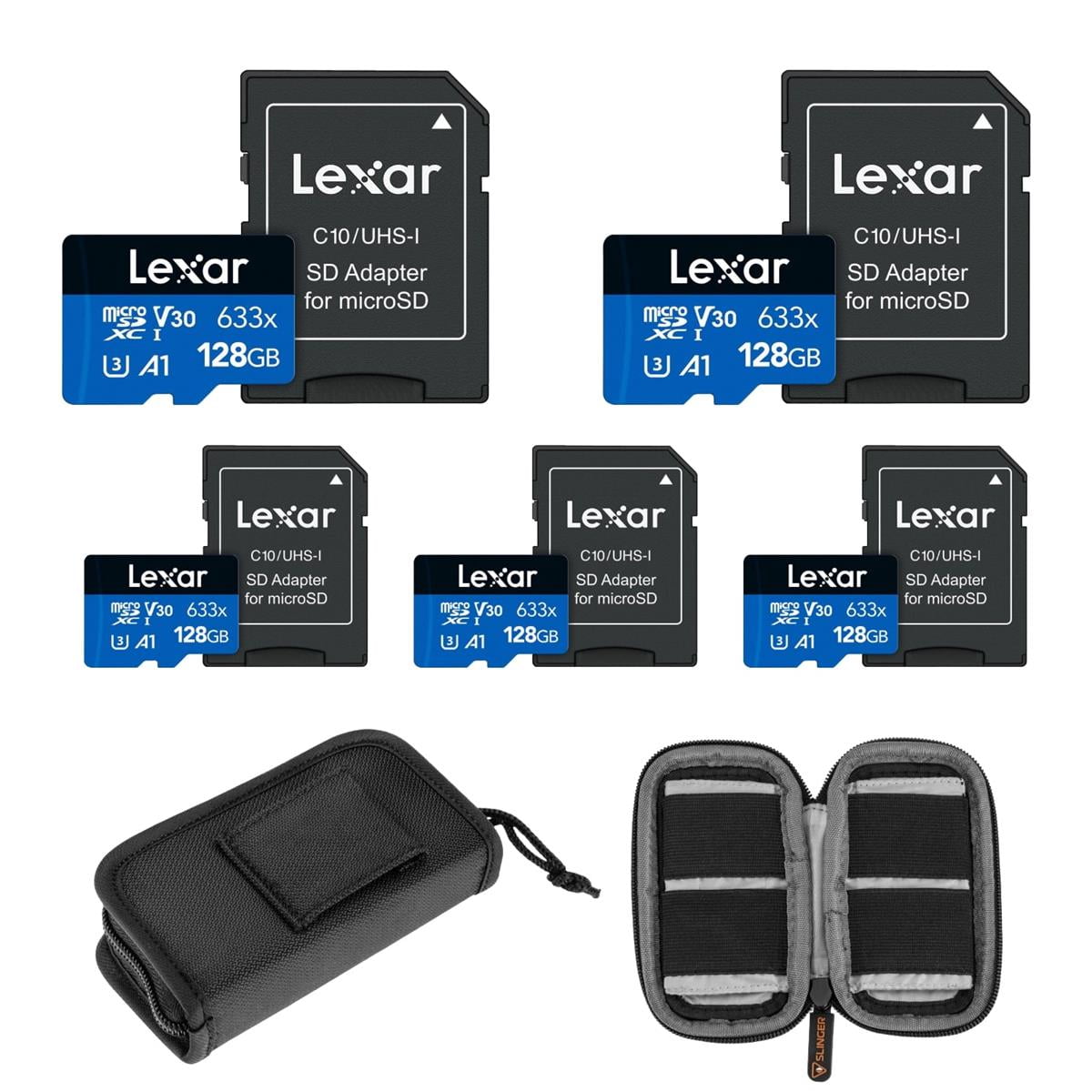 Lexar BLUE Series High-Performance 633x 128GB UHS-I microSDHC Memory ...