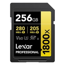 Lexar Professional 256GB 2000x UHS-II SDXC Memory Card (2-Pack) Bundle ...