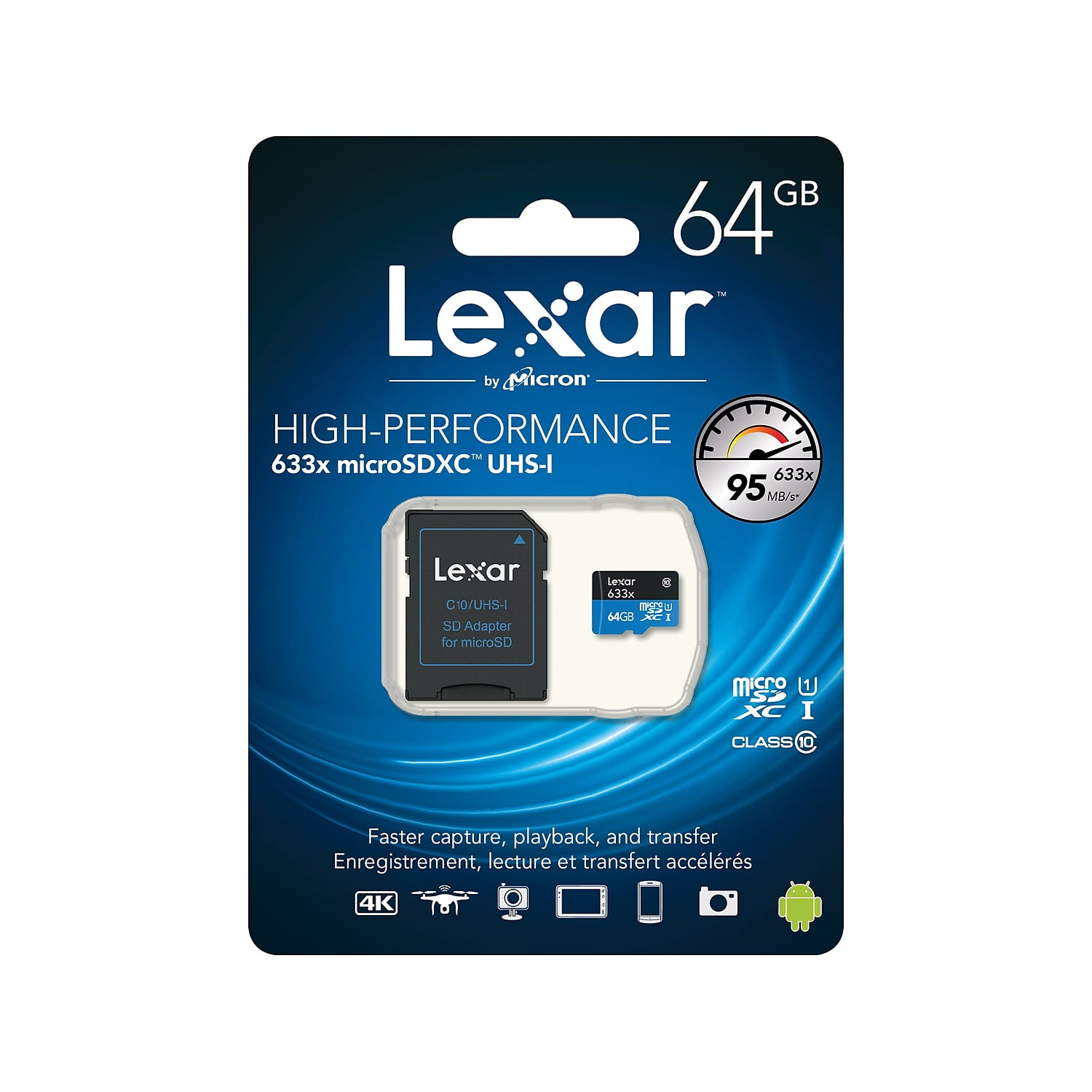 Lexar High-Performance 633x LSDMI64GBBNL633 64GB - Walmart Business ...