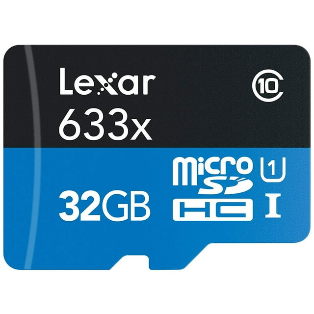 Lexar High Performance - Flash memory card (microSDHC to SD adapter included) - 32 GB - UHS-I ...