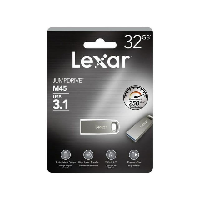 Lexar 32GB JumpDrive M45 USB 3.1 Flash Drive - Walmart Business Supplies