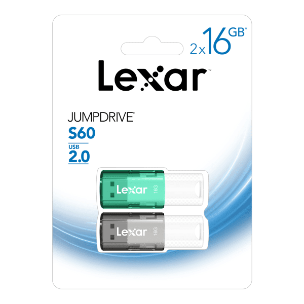 Lexar JumpDrive S60 - Blister Package USB flash drive - 16 GB - USB 2.0 ...