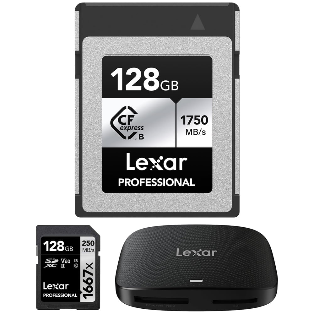 Lexar LCXEXSL128G-RNENG CFexpress Type B SILVER Series 128GB Memory ...