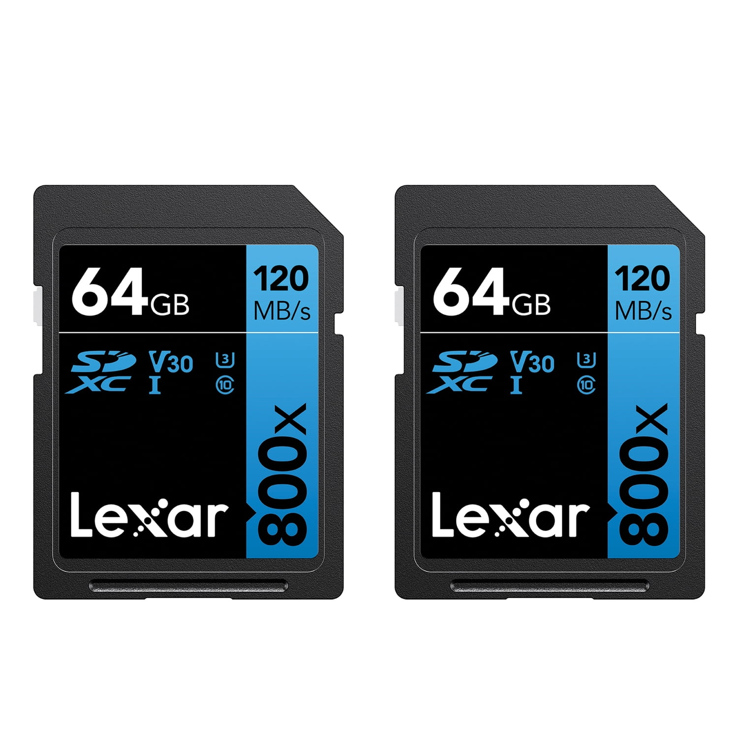 Lexar LSD0800064G-B2NNU High-Performance 800x SDHC/SDXC UHS-I Card BLUE ...