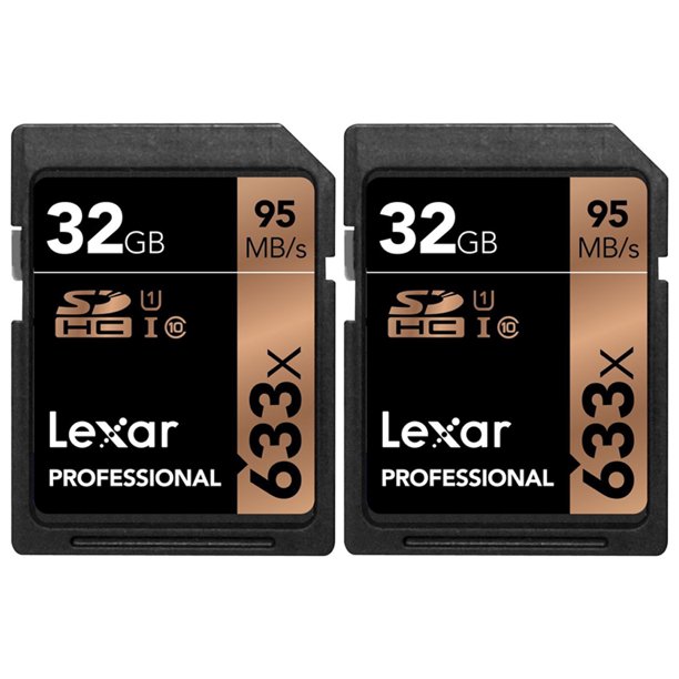 Lexar LSD32GCB1NL633 Professional 633x 32GB SDHC UHS-1 Class 10 Memory ...