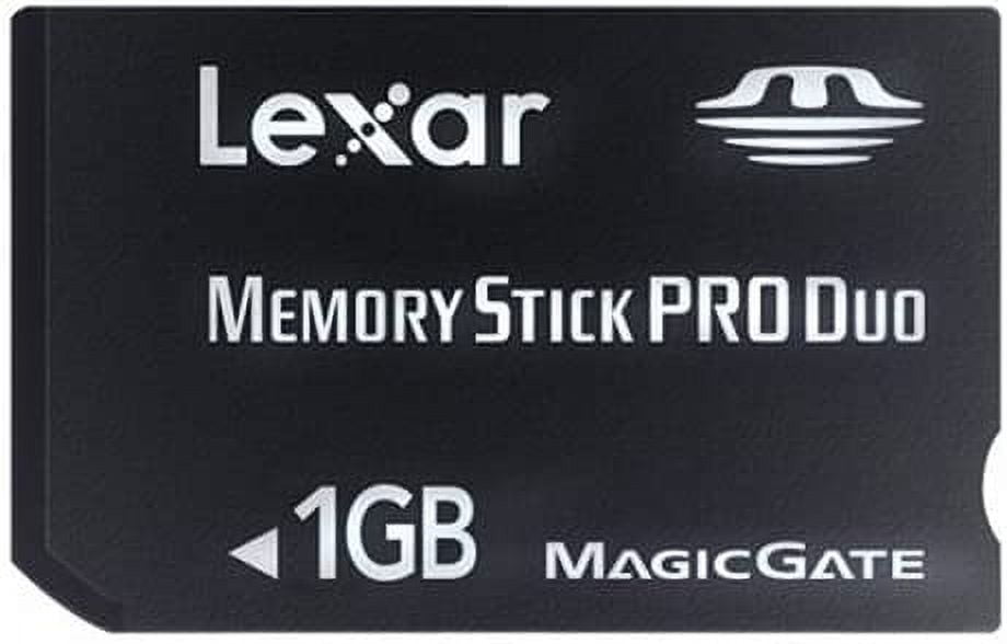 Lexar 1GB Flash Drive Memory Stick Pro Duo with Media Adapter MSDP1GB ...