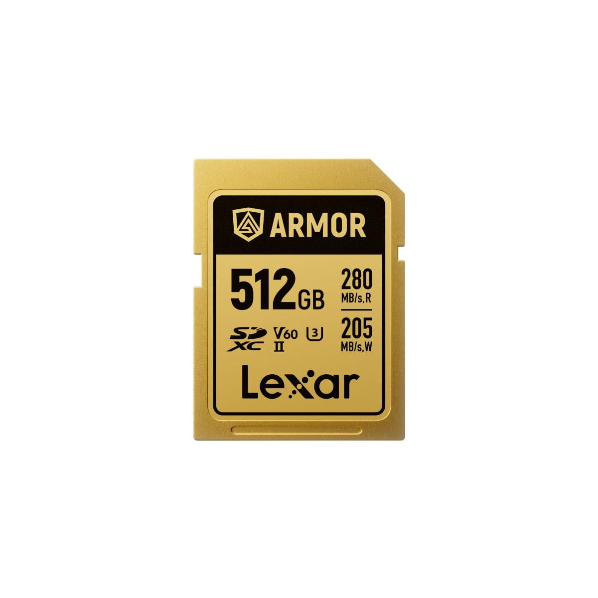 Lexar Professional ARMOR GOLD 512GB UHS-II V60 SDXC Memory Card ...