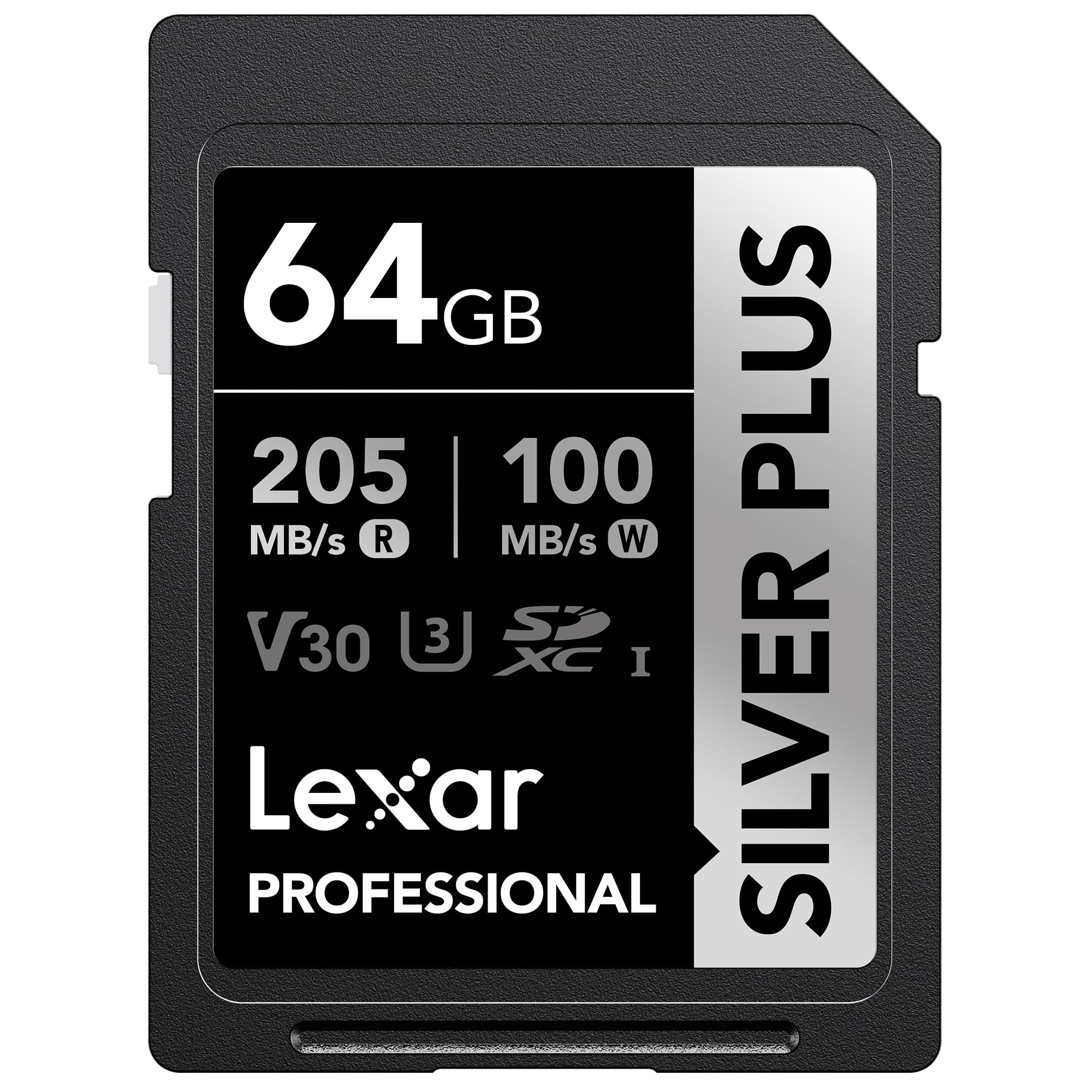 Lexar Professional SILVER PLUS SDXC UHS-I Card, 64 GB - Walmart.com