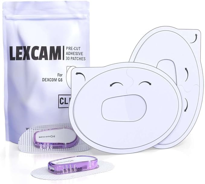 Lexcam – Dexcom G6 Adhesive Patch (30-Pack) – Waterproof, Transparent ...