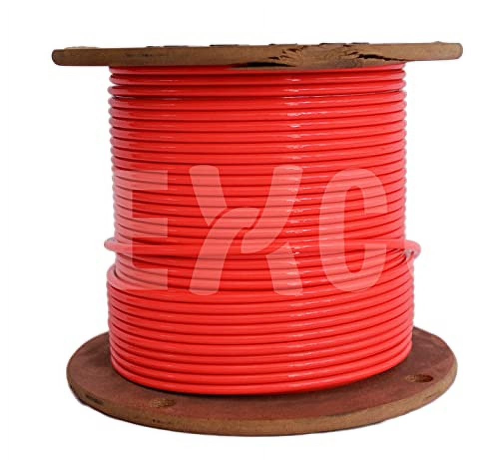 Lexco Cable 187316CCBR 250' Spool of 3/16" Bright Red PVC Coated 1/8 ...