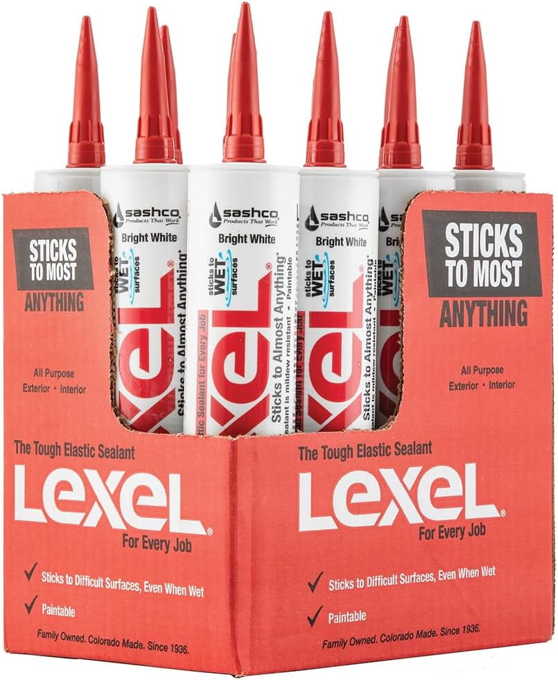 Lexel 13080 General Purpose Caulk, 10.5 oz, Plastic Cartridge, White ...