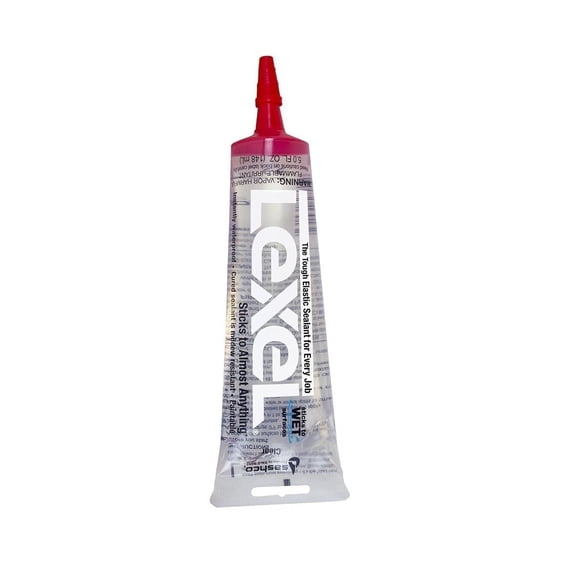 18-pack Sashco Lexel Clear Sealant - Clear, Flexible, Waterproof - 18 ...
