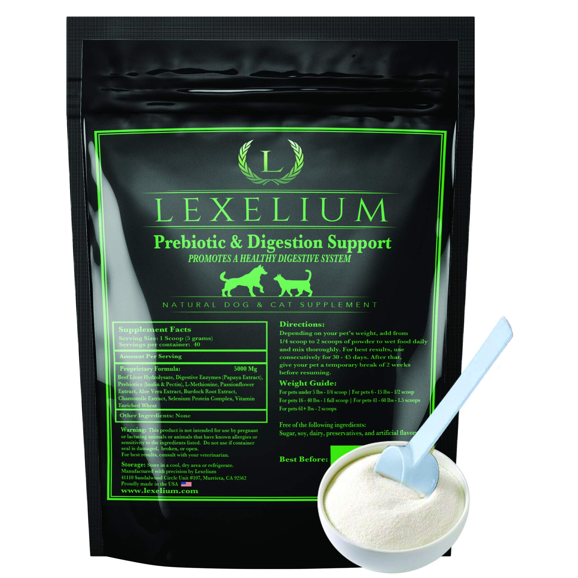 Customer reviews for Lexelium Cat & Dog Prebiotic Digestion Supplement ...