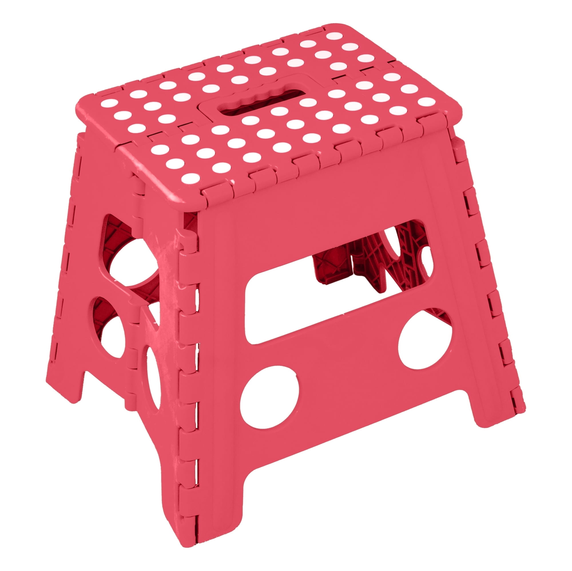 Lexi Home 12” Step Stool Foldable Collapsible Step Stool with Handle ...