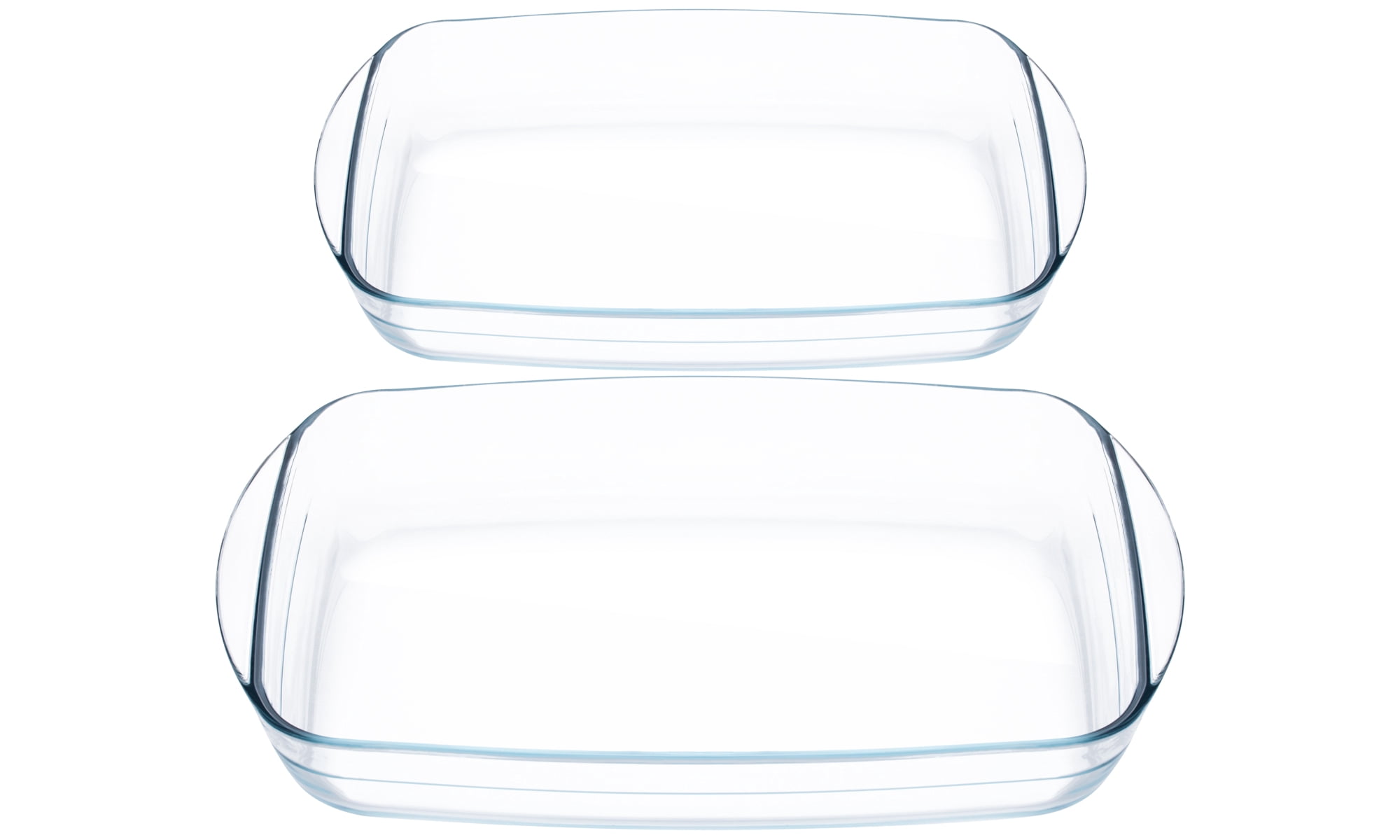 Lexi Home 2 Pc Large Rectangular Glass Casserole Baking Dish - Walmart.com