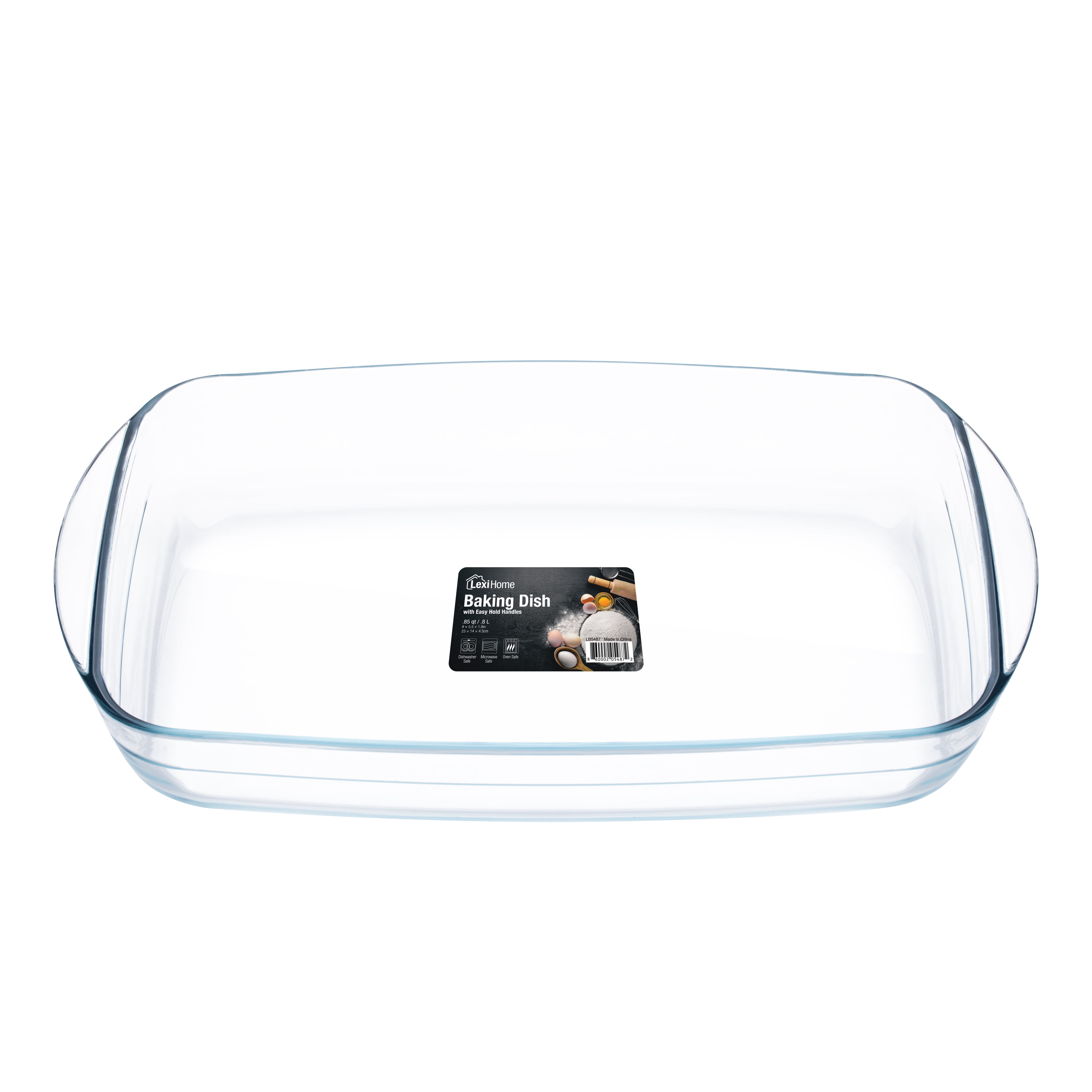 Lexi Home 3.8 Qt. Rectangular Glass Casserole Baking Dish - Walmart.com