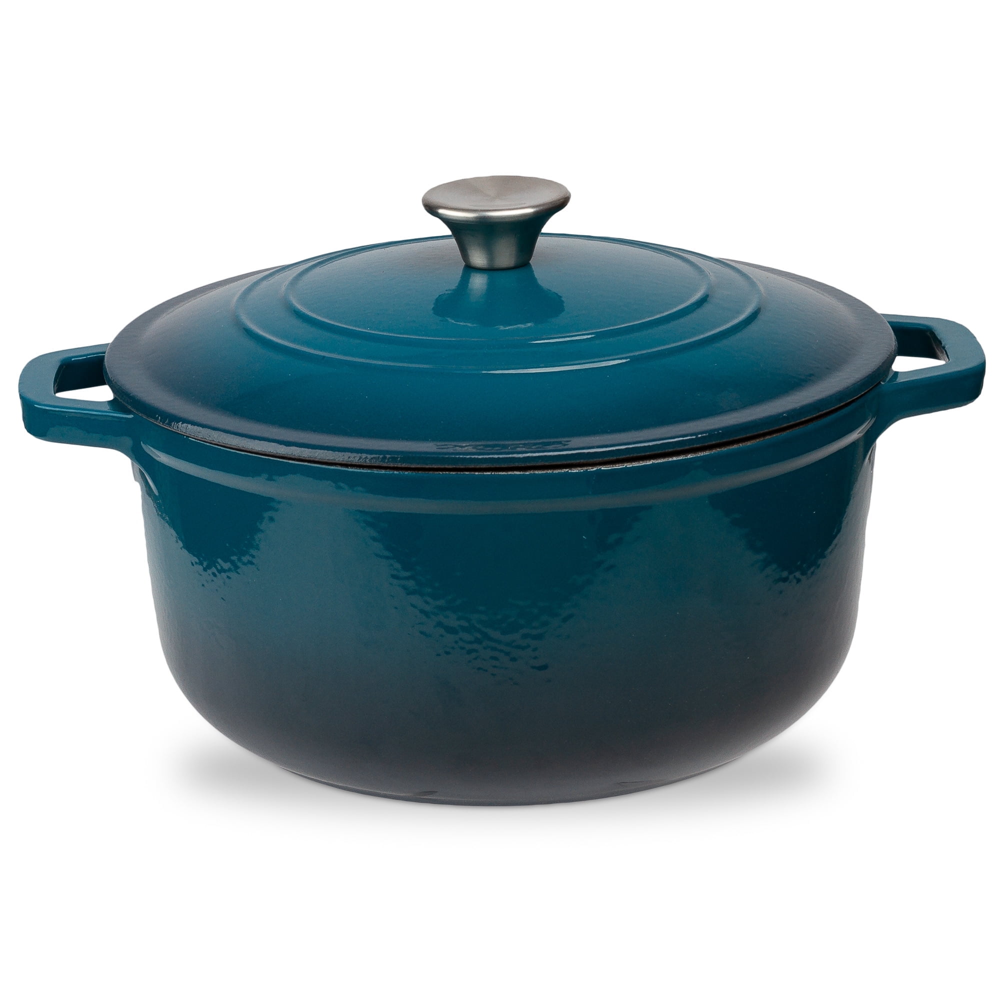 Lexi Home Enameled 6-Qt Cast Iron Dutch Oven with Lid & Handle, Blue ...