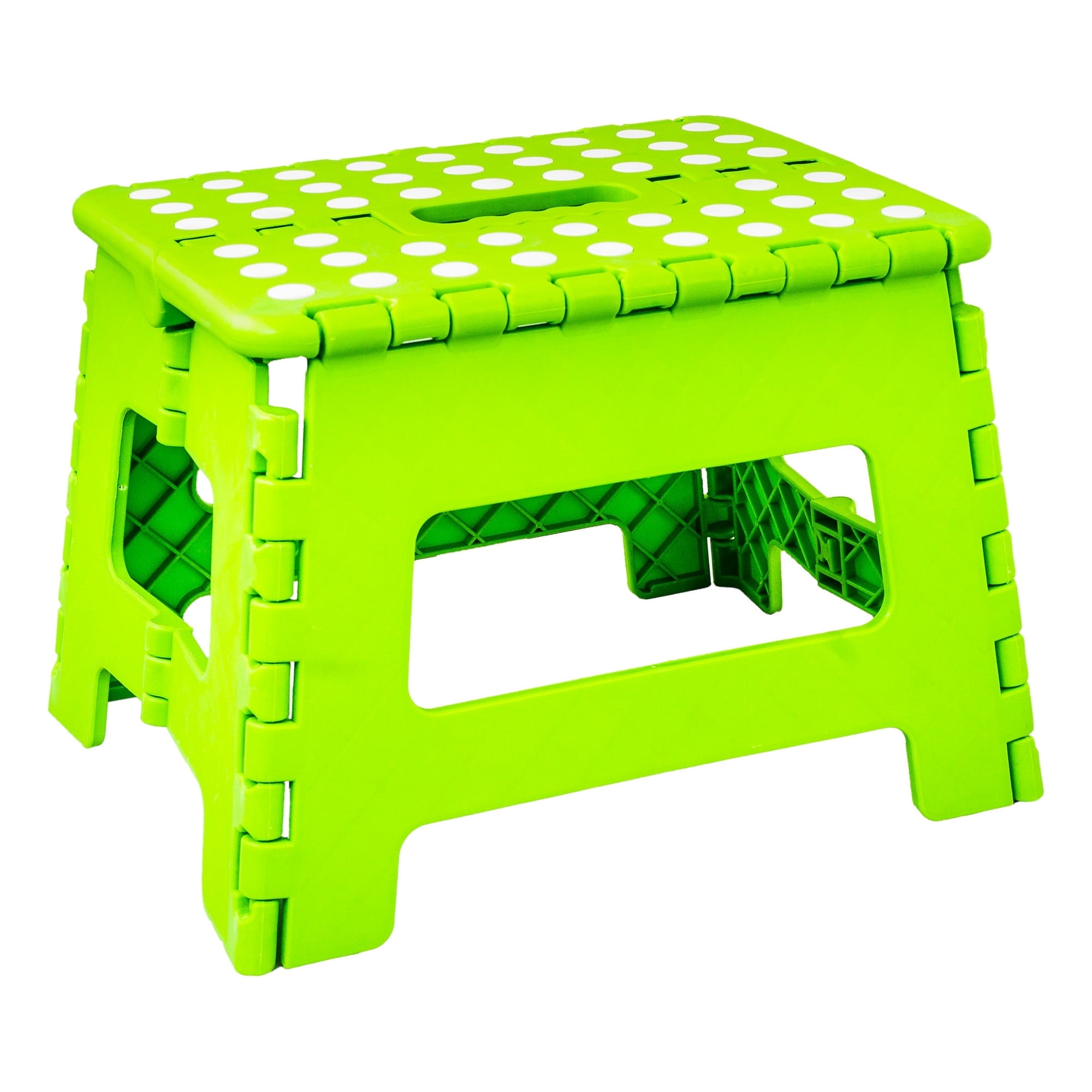 Lexi Home 9â Step Stool Foldable Collapsible Step Stool with Handle ...