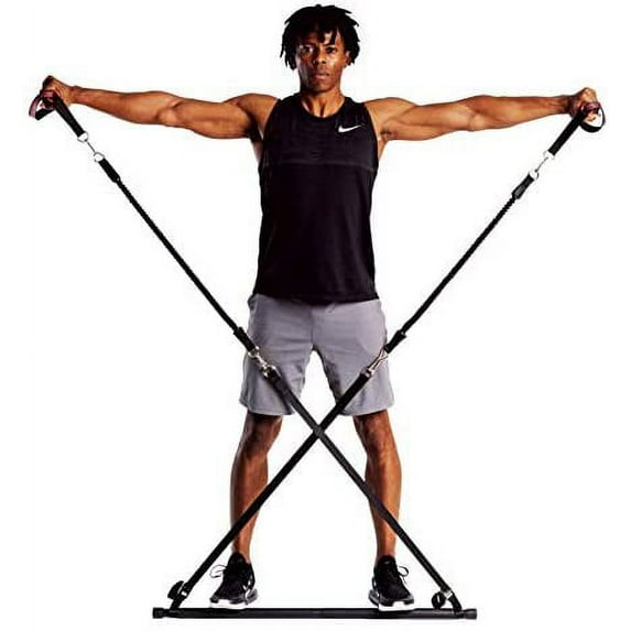 Lexi Home Portable Home Gym Resistance Bar Package - Walmart.com