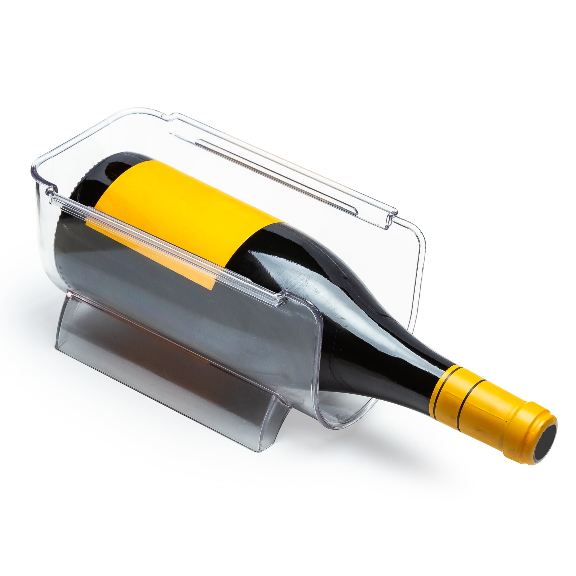 Lexi Home Acrylic Storage Organizer, Wine Bottle & Drink Holder for ...