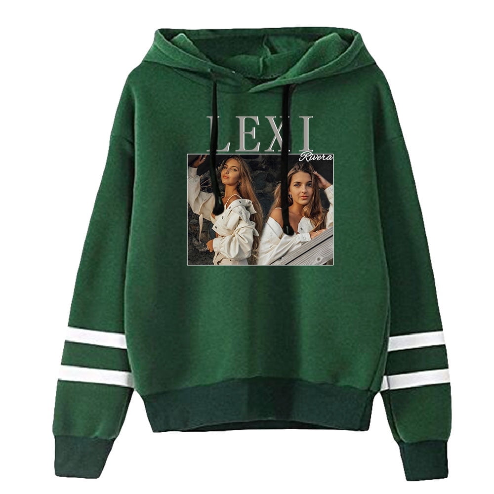 Lexi Rivera Pocketless Double Bar Hoodie Street Style Tops Unisex ...