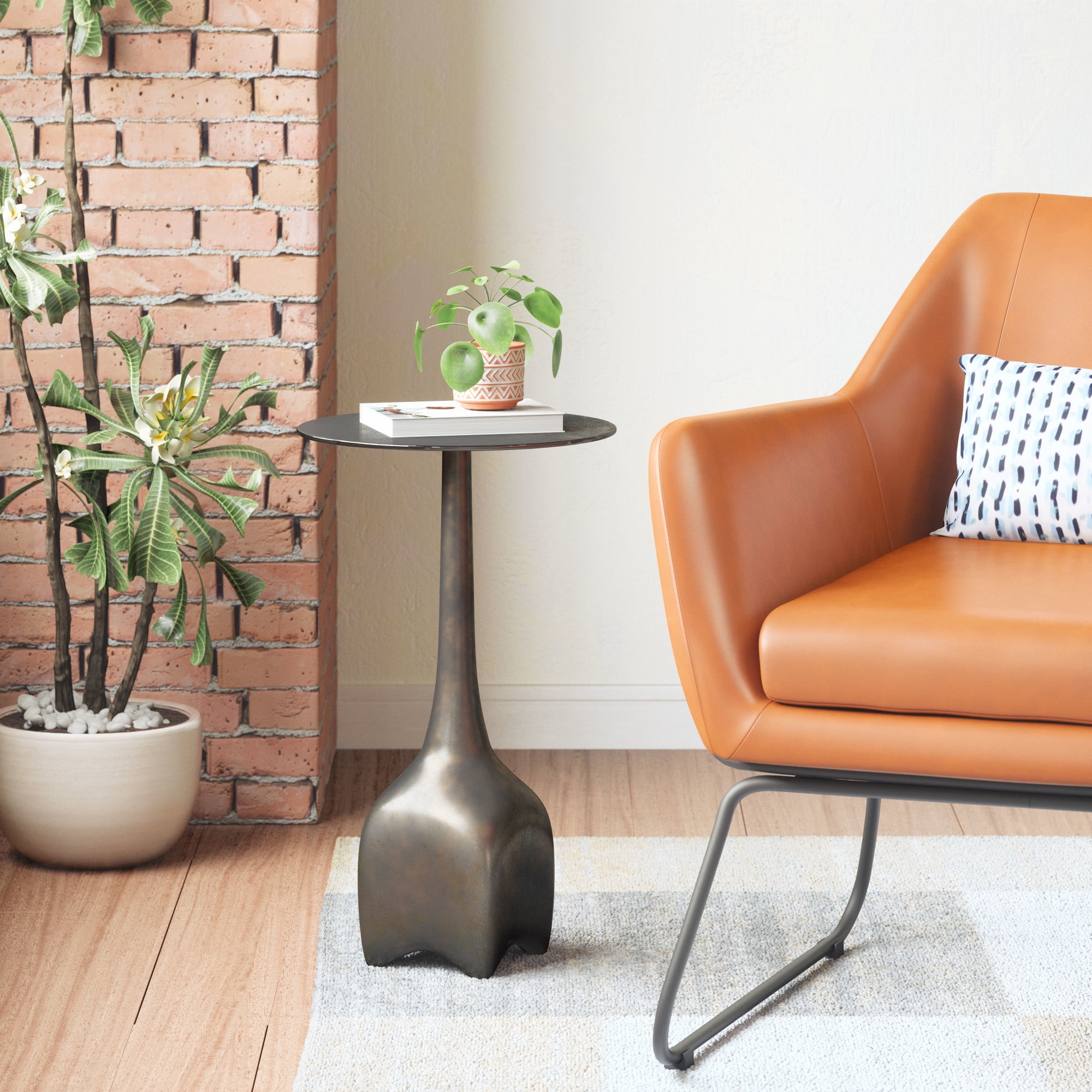 Lexi Side Table Charcoal - Walmart.com