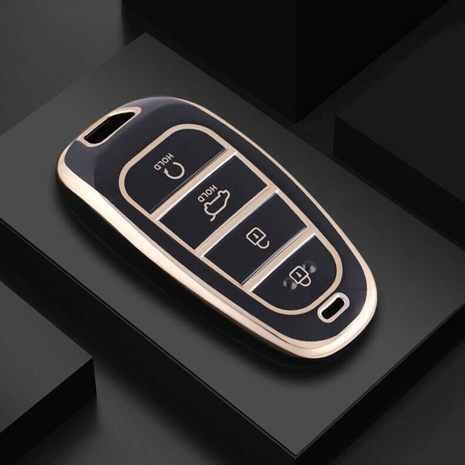 Lexiaoo Remote Smart Key Fob Case Cover Shell for Hyundai Santa Fe ...