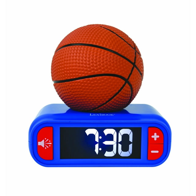 Lexibook Digital Alarm Clock With 3D Basketball Night Light And Sound ...