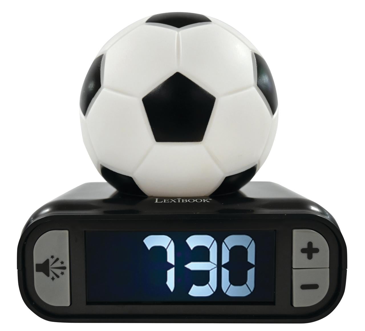 Lexibook Digital alarm clock with a football 3D night light and sound ...